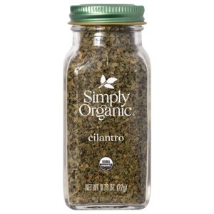 simply organic cilantro leaf, cut & sifted, certified organic | 0.78 oz | coriandrum sativum l.