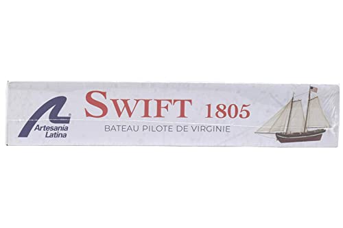 Artesanía Latina – Wooden Ship Model Kit – US Pilot Boat, Swift– Model 22110-N, 1:50 Scale – Models to Assemble – Initiation Level