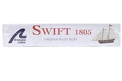 Artesanía Latina – Wooden Ship Model Kit – US Pilot Boat, Swift– Model 22110-N, 1:50 Scale – Models to Assemble – Initiation Level