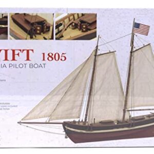 Artesanía Latina – Wooden Ship Model Kit – US Pilot Boat, Swift– Model 22110-N, 1:50 Scale – Models to Assemble – Initiation Level