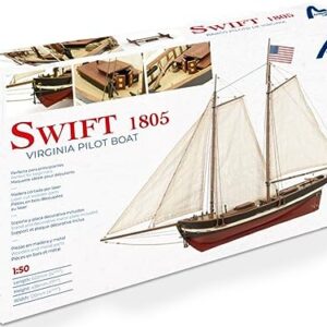 Artesanía Latina – Wooden Ship Model Kit – US Pilot Boat, Swift– Model 22110-N, 1:50 Scale – Models to Assemble – Initiation Level