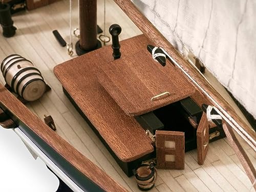 Artesanía Latina – Wooden Ship Model Kit – US Pilot Boat, Swift– Model 22110-N, 1:50 Scale – Models to Assemble – Initiation Level