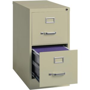 Lorell Fortress File Cabinet, Putty