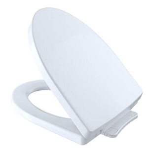 toto ss214#01 soiree softclose elongated toilet seat, cotton white