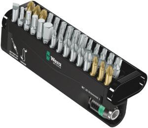 wera - 5056440001 bc universal rapidaptor bit-check, 30-piece set