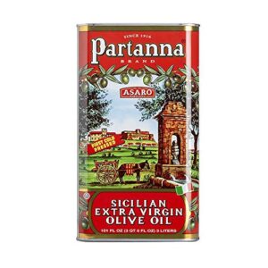 partanna extra virgin olive oil, 101-ounce tin