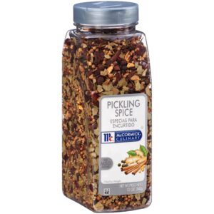 mccormick culinary pickling spice, 12 oz - one 12 ounce container of mixed pickling spice, best for seasoning pickles, corned beef, pot roasts and more