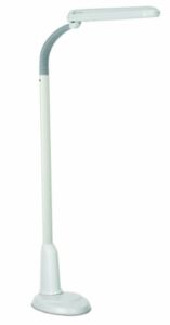 ottlite standing floor lamp with adjustable neck, craft plus - 24w compact fluorescent lamp for bright natural daylight - modern home decor, for living room, sewing, reading, bedroom & office