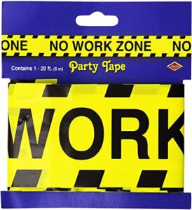 no work zone party tape party accessory (1 count) (1/pkg)