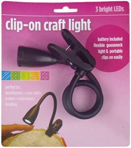 edmunds all purpose clip on led light, 8in ,black