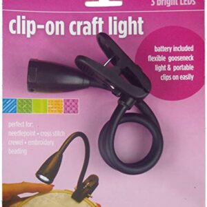 Edmunds All Purpose Clip On Led Light, 8in ,Black