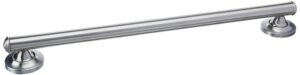 moen lr8724d1gbn home care 24-inch designer bath safety bathroom grab bar with curled grip, brushed nickel