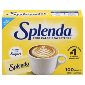 splenda zero calorie sweetener, 100 count packets