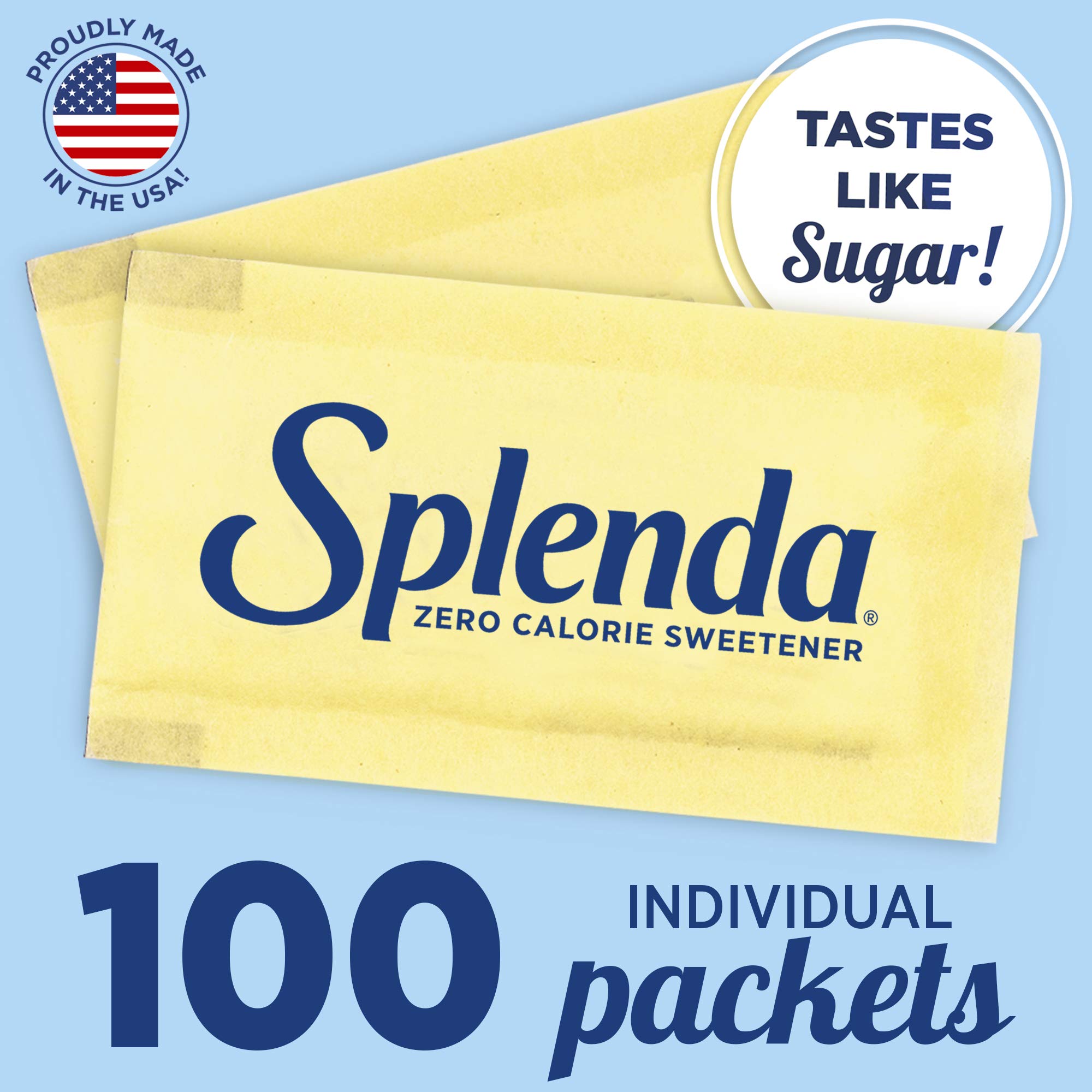 SPLENDA Zero Calorie Sweetener, 100 Count Packets