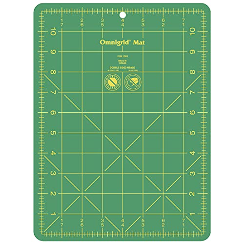 Dritz Omnigrid Self-Healing, 8" x 11" Cutting Mat, Green