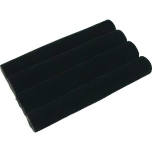 findingking 3 continuous slot black velvet ring display tray insert