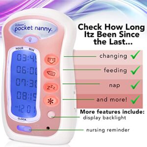 Baby Care Timer, Round The Clock Tracker Includes 4 Different Count up Reminders for Nursing Sleeping Changing & More to Check How Long It's Been- Soft Glow Nightlight for Babies, Kids