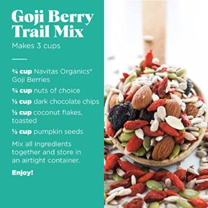 Navitas Organics Goji Berries, 4 oz. Bag, 4 Servings - Organic, Non-GMO, Sun-Dried, Sulfite-Free