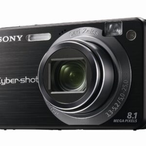 Sony Cybershot DSCW150/B 8.1MP Digital Camera with 5x Optical Zoom with Super Steady Shot (Black)