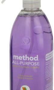 Method All-Purpose Cleaner Spray, French Lavender, Plant-Based and Biodegradable Formula Perfect for Most Counters, Tiles and More, 28 Fl Oz, (Pack of 1)