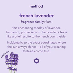 Method All-Purpose Cleaner Spray, French Lavender, Plant-Based and Biodegradable Formula Perfect for Most Counters, Tiles and More, 28 Fl Oz, (Pack of 1)