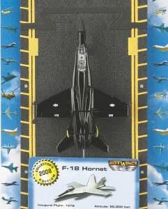 Hot Wings F-18 Jet (Black & Yellow) with Connectible Runway