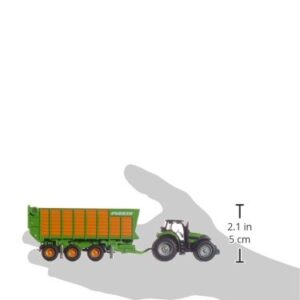 siku 1848 Farmer DEUTZ-FAHR Tractor with Joskin Trailer Set, Green