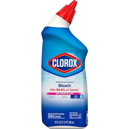 Clorox Toilet Bowl Cleaner, Rain Clean - 24 Ounces (Package May Vary)