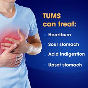 TUMS Extra Strength Antacid Tablets for Chewable Heartburn Relief and Acid Indigestion Relief, Assorted Fruit Flavors - 96 Count