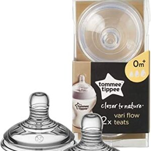 Tommee Tippee Closer to Nature Nipple, Variable Flow, 2 Count