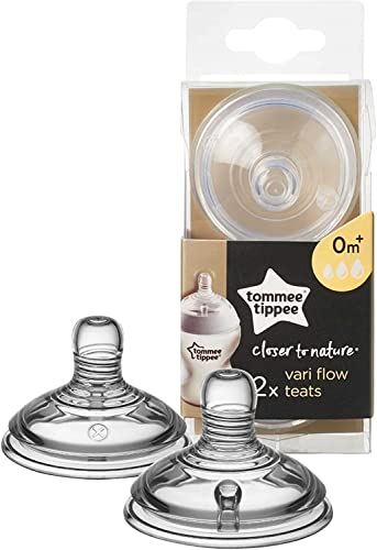 Tommee Tippee Closer to Nature Nipple, Variable Flow, 2 Count