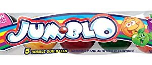 Rain-blo Bubble Gum Balls, 2.5 Ounce Tube, Pack of 24