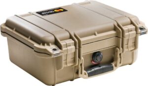 pelican 1400 camera case with foam (desert tan)