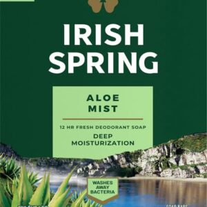 Irish Spring Aloe Bar Soap, (00035000141705), 3.7 Ounce (Pack of 8)