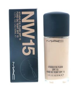 m.a.c studio fix fluid foundation spf 15 nw15, 1 ounce