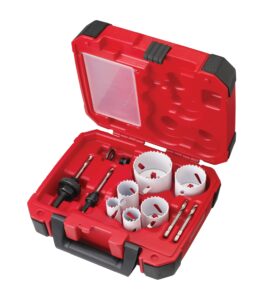 milwaukee 49-22-4095 10-pc electricians hole dozer hole saw kit