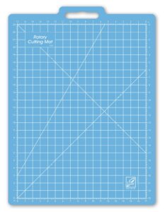 june tailor 17" x 23" grid - rotary cutting mat, yard, blue