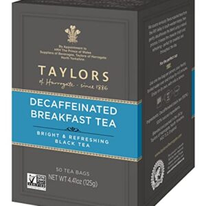 Taylors of Harrogate Decaffeinated Breakfast, 50 Teabags