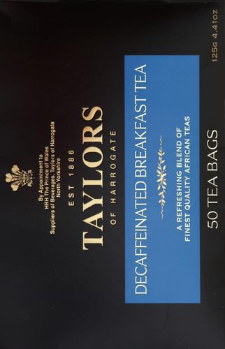 Taylors of Harrogate Decaffeinated Breakfast, 50 Teabags