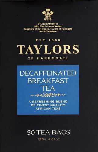 Taylors of Harrogate Decaffeinated Breakfast, 50 Teabags