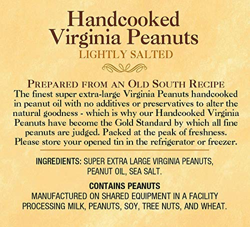 The Peanut Shop of Williamsburg Handcooked Virginia Peanuts, Lightly Salted, 20 Ounce