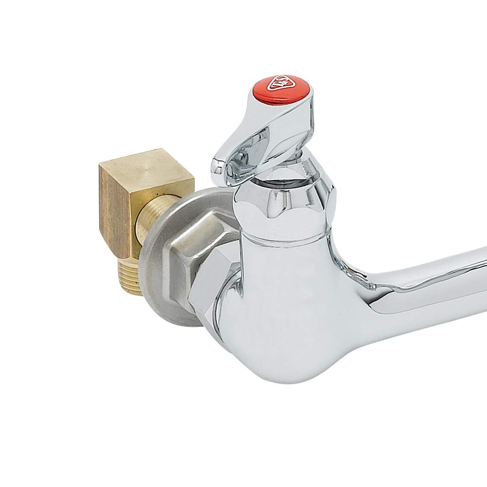 T&S Brass B-0230-K Installation Kit for B-0230 Style Faucets. Two short elbows, nipples, lock nuts and washers that provide 1/2" NPT male inlet and outlet when assembled