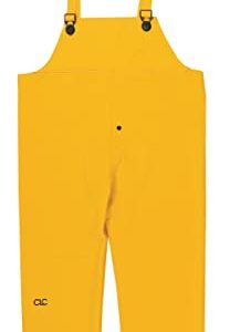 Custom Leathercraft mens Duty Clc 3 Piece Heavyweight Pvc Rain Suit Size X Large 872008, Yellow, X-Large US