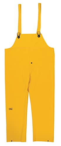 Custom Leathercraft mens Duty Clc 3 Piece Heavyweight Pvc Rain Suit Size X Large 872008, Yellow, X-Large US