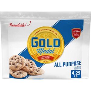 gold medal all purpose flour with resealable bag, 4.25 pounds