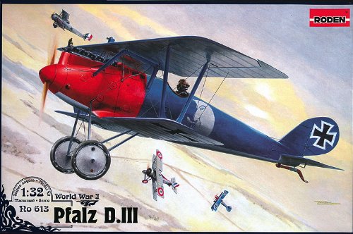 Roden Pfalz D.IIIS German Biplane Fighter Airplane Model Kit