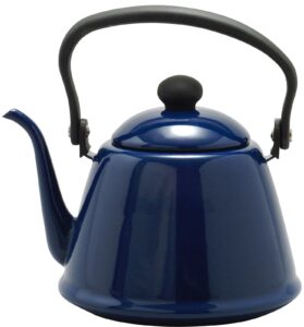 nodahoro dk-200nb drip kettle ii, 0.6 gal (2.0 l), navy, made in japan