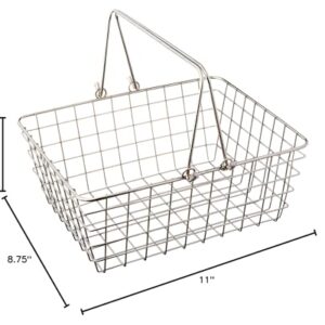 Spectrum Diversified Wire Storage Basket, Medium, Chrome (43270)