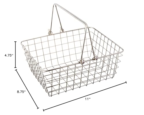 Spectrum Diversified Wire Storage Basket, Medium, Chrome (43270)