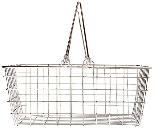 Spectrum Diversified Wire Storage Basket, Medium, Chrome (43270)